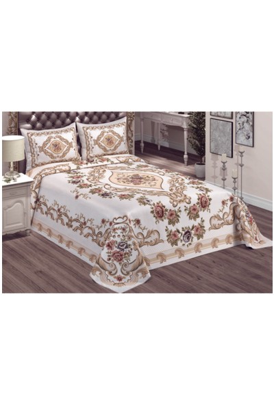Goblen Çiçek Desenli Yatak Örtüsü GYÖ1001