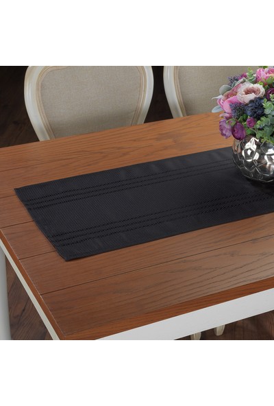 Schafer Luisa Poly Runner 40 x 150 - Siyah Schafer Luisa Poly Runner 40 x 150 - Siyah