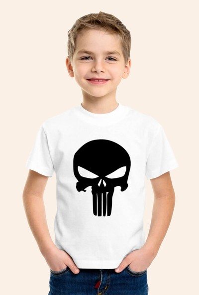 Creatsh Punisher Baskılı Erkek Çocuk T-Shirt Tişört Creatsh Punisher Baskılı Erkek Çocuk T-Shirt Tişört