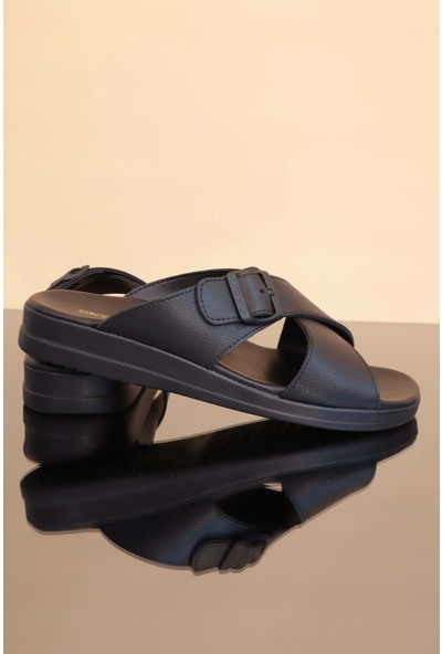 Konfores 1239-GRANDE Tam Anatomik Terlik - NKT01239-SIYAH-40