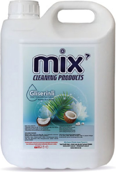 Mix Hindistan Cevizi Sıvı El Sabunu 5 kg Mix Hindistan Cevizi Sıvı El Sabunu 5 kg