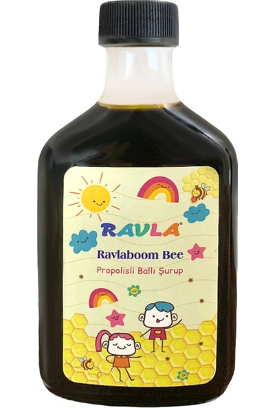 Çocuklar İçin Özel Zencefilli Propolisli Şurup, Öksürük Rahatlatıcı 200 ml