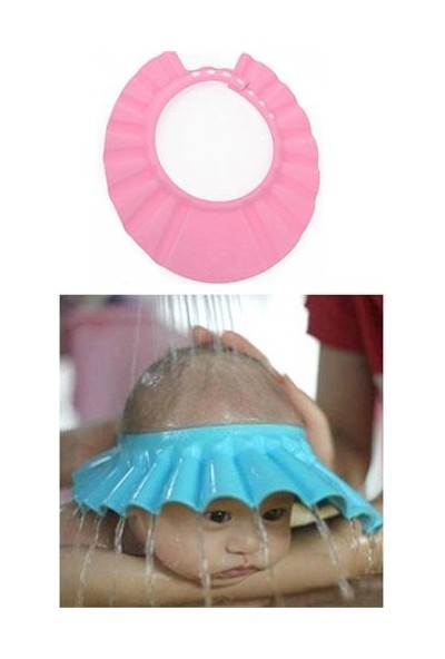 Homecare 6 Adet Ayarlanabilir Bebek Banyo Şapkası Pembe 426911