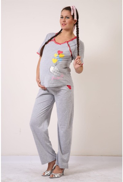 Carollina Sport 2 Lü Set Hamile Pijama Takım