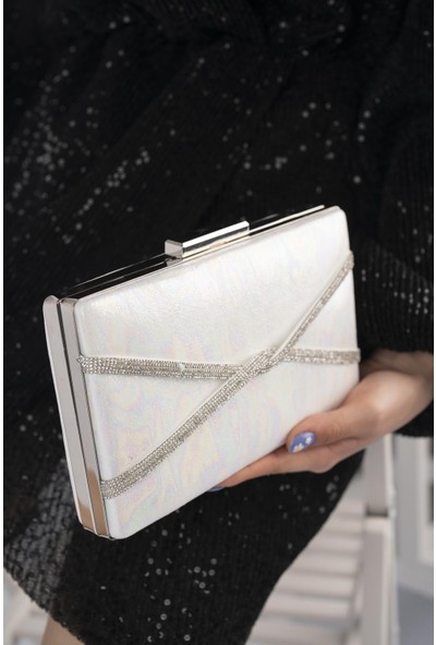 Moda Değirmeni Kadın Çapraz Taşlı Abiye Çanta MD1123-310-0002 Moda Değirmeni Kadın Çapraz Taşlı Abiye Çanta MD1123-310-0002