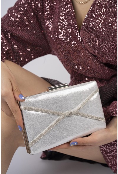 Moda Değirmeni Kadın Çapraz Taşlı Abiye Çanta MD1123-310-0002