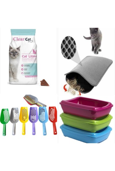 Gezeroğlu Petshop Lüx Kedi Tuvalet Seti Gezeroğlu Petshop Lüx Kedi Tuvalet Seti