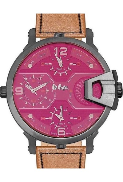 Kahverengi Deri Kordonlu Şık Erkek Kol Saati (24 Ay Garantili) LC06440.055