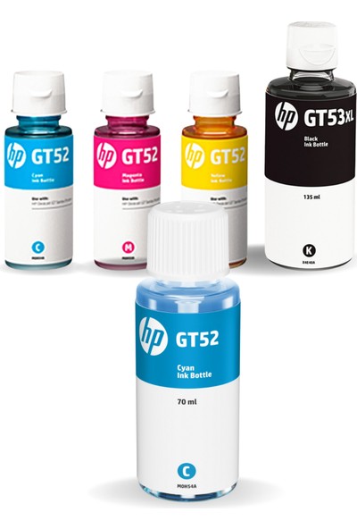 Hp GT53XL-GT52 5li Mürekkep Kartuş Takımı 1VV21AE11 Hp GT53XL-GT52 5li Mürekkep Kartuş Takımı 1VV21AE11
