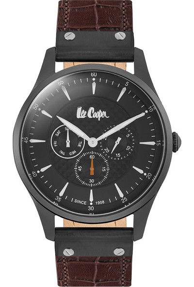 Kahverengi Deri Kordonlu Şık Erkek Kol Saati (24 Ay Garantili) LC06728.665