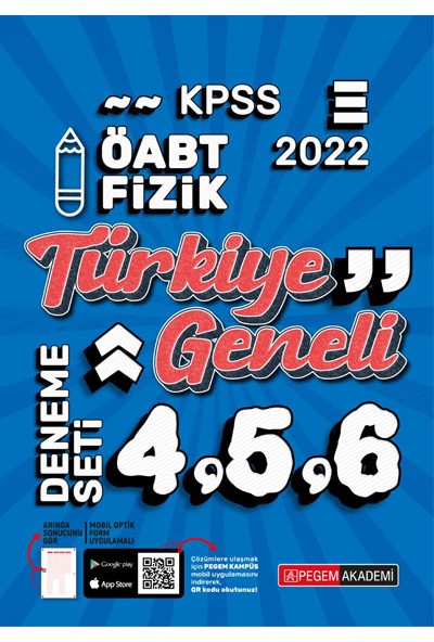 Pegem Akademi Yayıncılık 2022 KPSS ÖABT Fizik 4-5-6 (3'lü Deneme) Pegem Akademi Yayıncılık 2022 KPSS ÖABT Fizik 4-5-6 (3'lü Deneme)