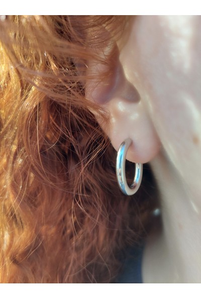 Noia Silver Italyan Halka Küpe Noia Silver Italyan Halka Küpe