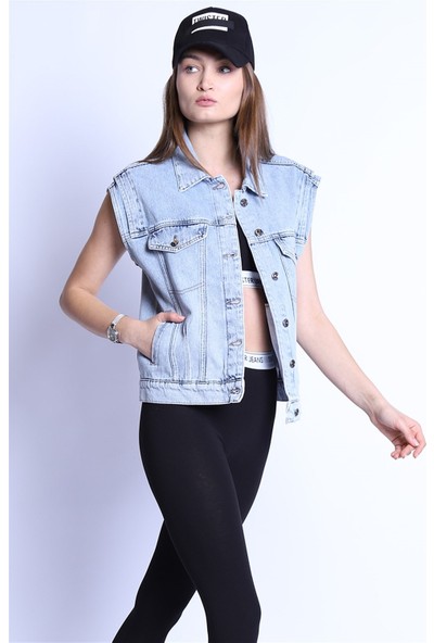 Markano Markano Kadın Yelek Byl J61-01 Blue