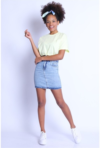 Kadın Etek Bet 2046-01 Blue Kadın Etek Bet 2046-01 Blue