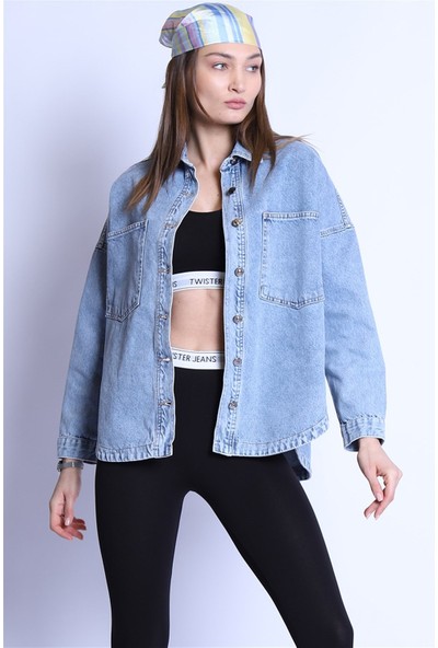 Kadın Gömlek Bg 813-02 Blue