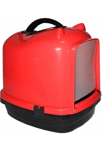 Royalist Kulaklı Kedi Tuvaleti + Kürek Kırmızı