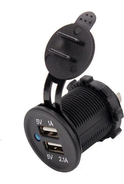 Aogo Motosiklet Araba Tekne Çift USB Şarj Soketi 5V1A 5V2.1A 2 USB Güç Çıkışı Su Geçirmez 12 V USB Priz Aogo Motosiklet Araba Tekne Çift USB Şarj Soketi 5V1A 5V2.1A 2 USB Güç Çıkışı Su Geçirmez 12 V USB Priz