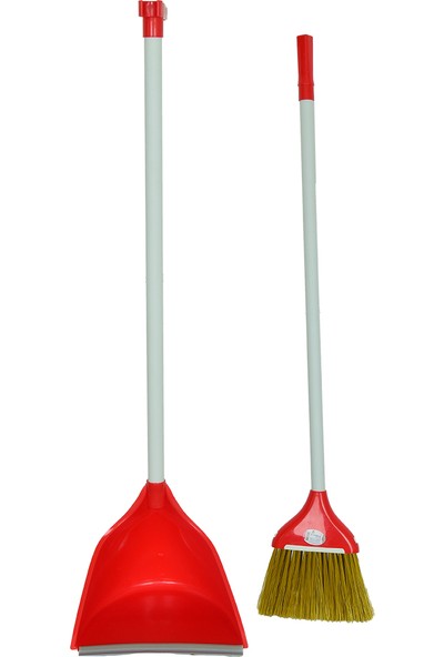 Zambak Plastik Saplı Süpürgeli Saplı Faraşlı Fırça Seti Karışık Renk ZP-128