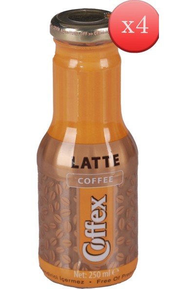 Coffex Latte Soğuk Kahve 250 Ml. 4 Lü Paket Coffex Latte Soğuk Kahve 250 Ml. 4 Lü Paket