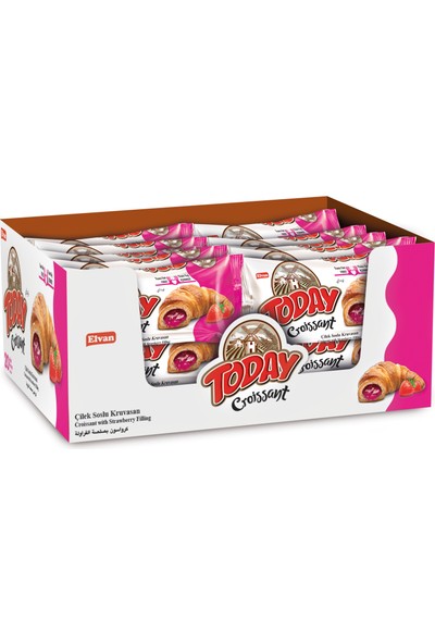 Today Kruvasan Çilekli 40 Gr. 20 Adet (1 Kutu) Today Kruvasan Çilekli 40 Gr. 20 Adet (1 Kutu)