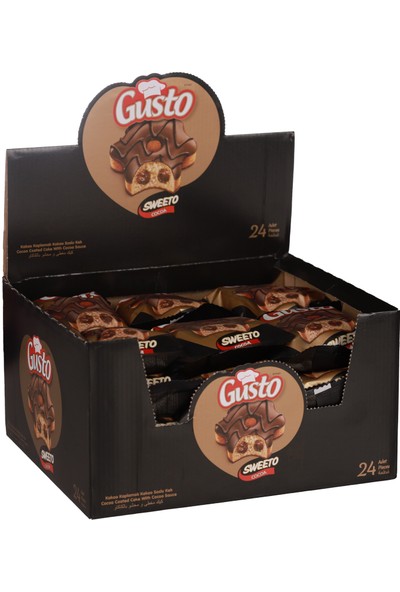 Gusto Sweeto Kek Kakaolu 40 Gr. 24 Adet (1 Kutu) Gusto Sweeto Kek Kakaolu 40 Gr. 24 Adet (1 Kutu)