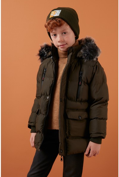 Lela Içi Peluş Astarlı Çıkarılabilir Kapüşonlu Cepli Kışlık Mont Erkek Çocuk Mont 5760022 Lela Içi Peluş Astarlı Çıkarılabilir Kapüşonlu Cepli Kışlık Mont Erkek Çocuk Mont 5760022