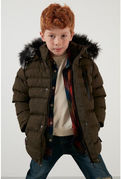 Lela Içi Peluş Astarlı Çıkarılabilir Kapüşonlu Cepli Kışlık Mont Erkek Çocuk Mont 5760024 Lela Içi Peluş Astarlı Çıkarılabilir Kapüşonlu Cepli Kışlık Mont Erkek Çocuk Mont 5760024