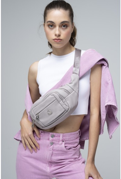 United Colors Of Benetton Benetton Kadın Bel Çantası Gri BNT708