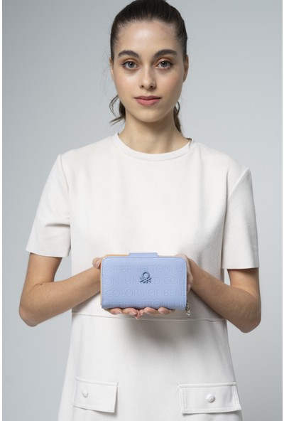 United Colors Of Benetton Benetton Kadın Cüzdan Mavı BNT765