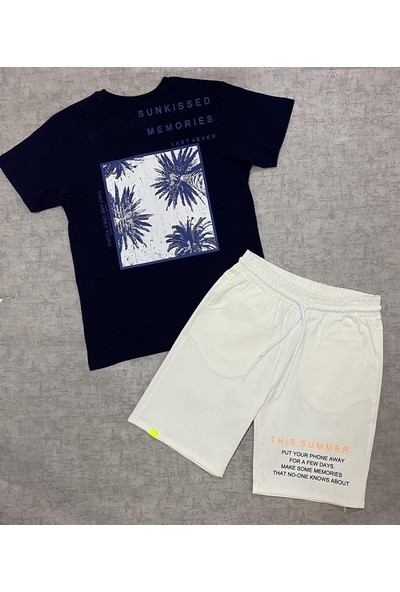 Karia Kids Erkek Çocuk Kanvas Şortlu Takım