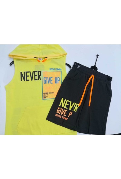 Dmb Boys & Gırls Erkek Çocuk Kapüşonlu Sarı Takım 7413