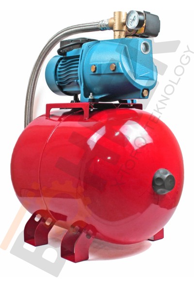 Böhrer JET100P 4 Kat 4 Daire 50 Litre Yatay 0.75 Kw 1 Hp Tanklı Hidrofor Ev Tipi Otomatik Aç Kapa Hidrofor Set Böhrer JET100P 4 Kat 4 Daire 50 Litre Yatay 0.75 Kw 1 Hp Tanklı Hidrofor Ev Tipi Otomatik Aç Kapa Hidrofor Set