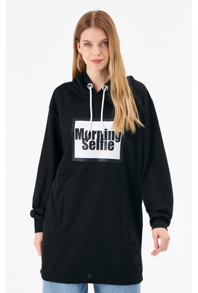 Muni Muni Baskılı SWEATSHIRT-54423-SIYAH Ekru Muni Muni Baskılı SWEATSHIRT-54423-SIYAH Ekru