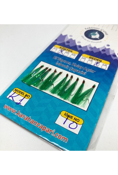 10'lu Kolay Açılır El Yapımı Istavrit Çaparisi K1