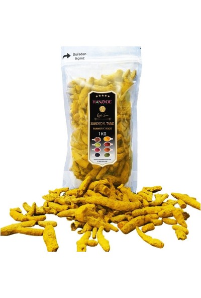 Hanzade Bitkisel Zerdeçal Tane 1 kg