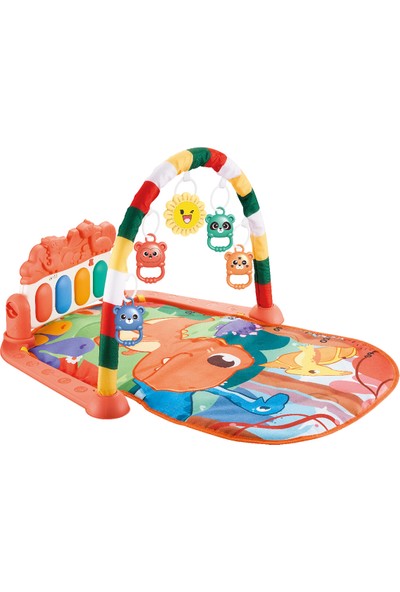 Babylondy Dinazorlu Güneşli Piyanolu Bebek Oyun Halısı Eğitici Oyuncak Pembe Babylondy Dinazorlu Güneşli Piyanolu Bebek Oyun Halısı Eğitici Oyuncak Pembe