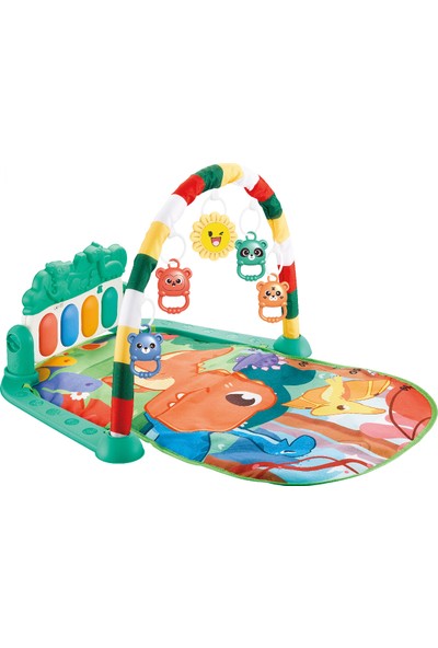 Babylondy Dinazorlu Güneşli Piyanolu Bebek Oyun Halısı Eğitici Oyuncak Mavi Babylondy Dinazorlu Güneşli Piyanolu Bebek Oyun Halısı Eğitici Oyuncak Mavi