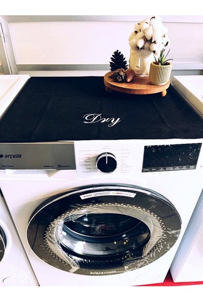 Atölye No 35 Siyah Dry Çamaşır Kurutma Makinesi Örtüsü Atölye No 35 Siyah Dry Çamaşır Kurutma Makinesi Örtüsü