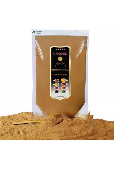 Hanzade Bitkisel Keçiboynuzu Harnup Tozu Unu 250 gr Hanzade Bitkisel Keçiboynuzu Harnup Tozu Unu 250 gr