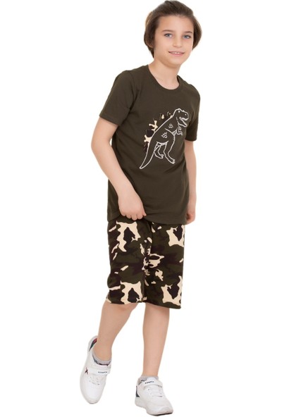 Rapapa Erkek Çocuk Kamuflaj Takım Haki 833-