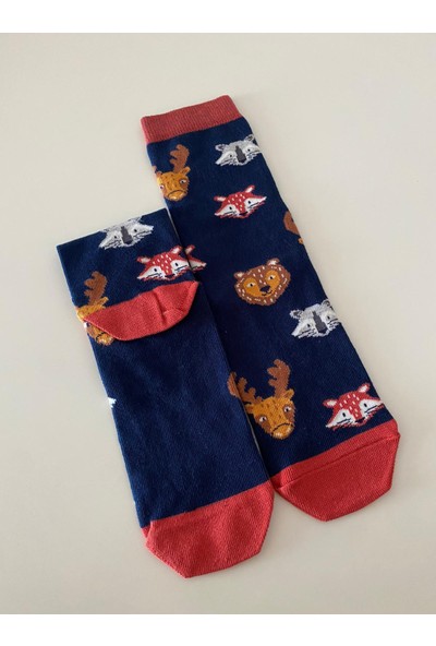 Akal Pamuklu Unisex Çocuk Uzun Çorap