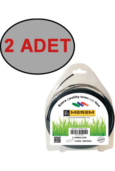 Meşem Misina Ipi Kare 4 MMX30 mt 2 Adet Meşem Misina Ipi Kare 4 MMX30 mt 2 Adet