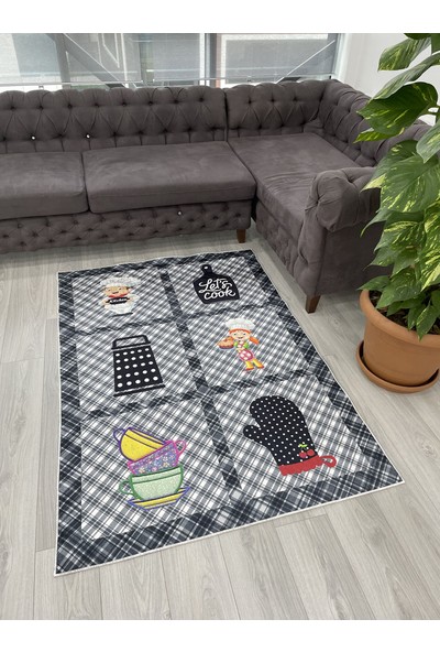 Antialerjik Makinede Yıkanabilir Kaymaz Tabanlı Mutfak Halısı Antialerjik Makinede Yıkanabilir Kaymaz Tabanlı Mutfak Halısı