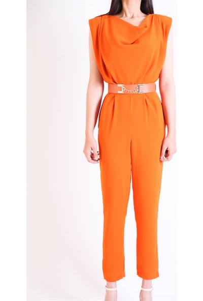 Coral Kolsuz Fitilli Tulum Oranj