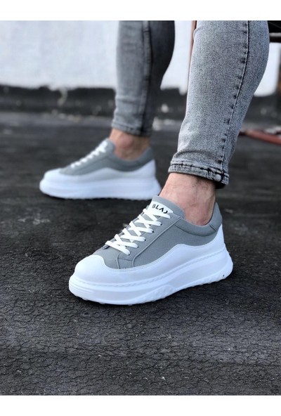 Wagoon WG507 Beyaz Gri Erkek Ayakkabı Wagoon WG507 Beyaz Gri Erkek Ayakkabı