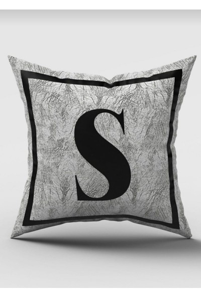 Kurt Tekstil S Harfli Kırlent - Yastık Kılıfı