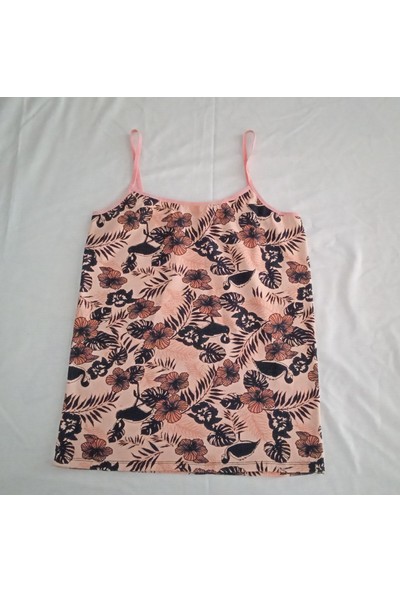 Thulia Bayan Pembe Büyük Çiçekli Dantelli Atlet Thulia Bayan Pembe Büyük Çiçekli Dantelli Atlet