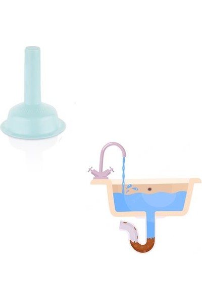 Homecare Axis 13X10 cm Mavi Lavabo Gider Açıcı Pompa 716619