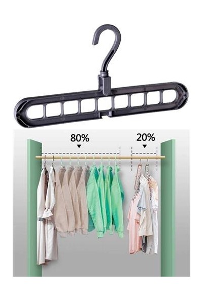 Berkley Siyah %80 Yerden Tasarruflu Askı