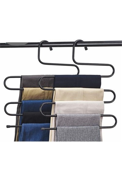 Barbeau Black 2 Li 5 Kat Pantolon Askısı 715478